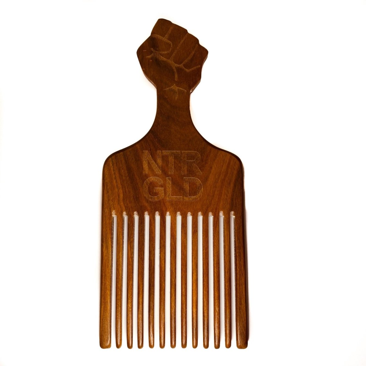 DEFECT!! - The Really Big Black Fist Afro Power Pick Comb - 9 Inches x ...